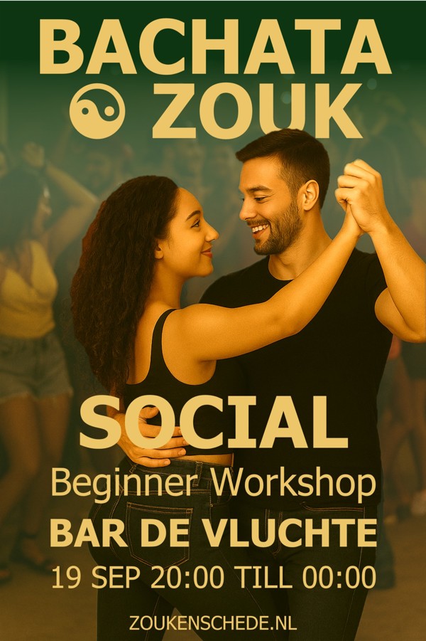 Vr 19 sep 2025: Bachata and Brazilian Zouk Social Dance & Workshop door Zouk Enschede in ...