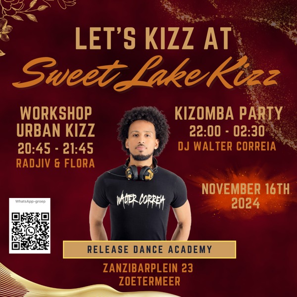 Za 16 nov 2024: Sweet Lake Kizz | Kizomba Party door Release Dance ...